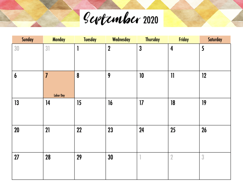 Editable 2020 Calendar with Holidays Printable - Gogo Mama